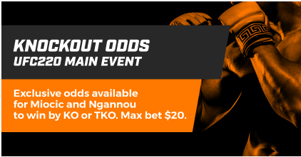 UFC 220 Stipe Miocic vs Francis Ngannou Knockout Odds Offer ...
