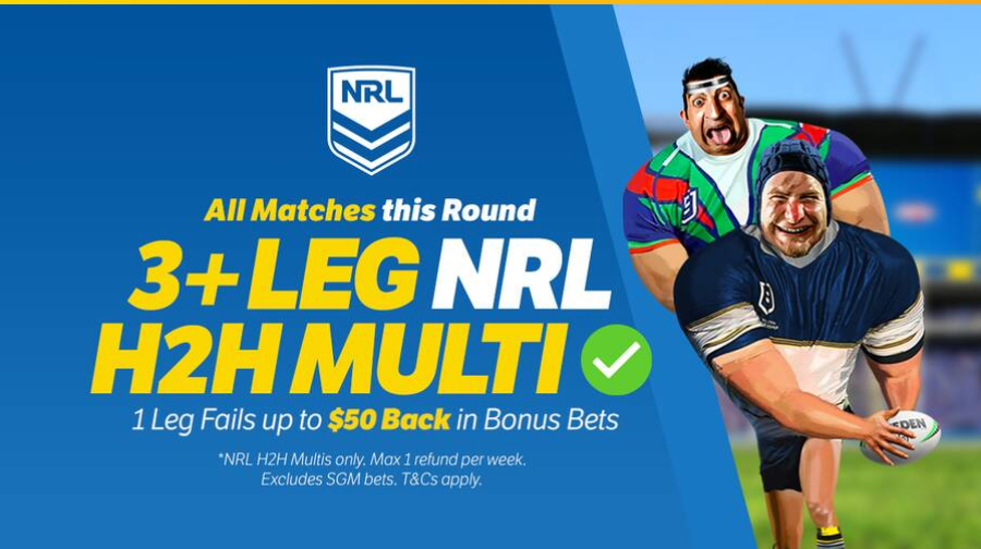 NRL Round 24 Head 2 Head Multi Bet Offer at Sportsbet! - BigBonusBets ...